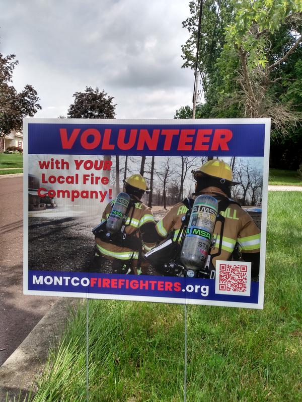 Volunteer Signs Popping Up - Skippack Fire Company