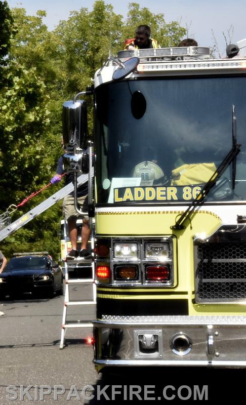 EMS Assist on Roof - Skippack Fire Company